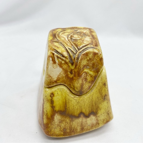 Grace Songolo | Art | Grace Songolo Vintage 8s Yellow And Brown Ceramic ...